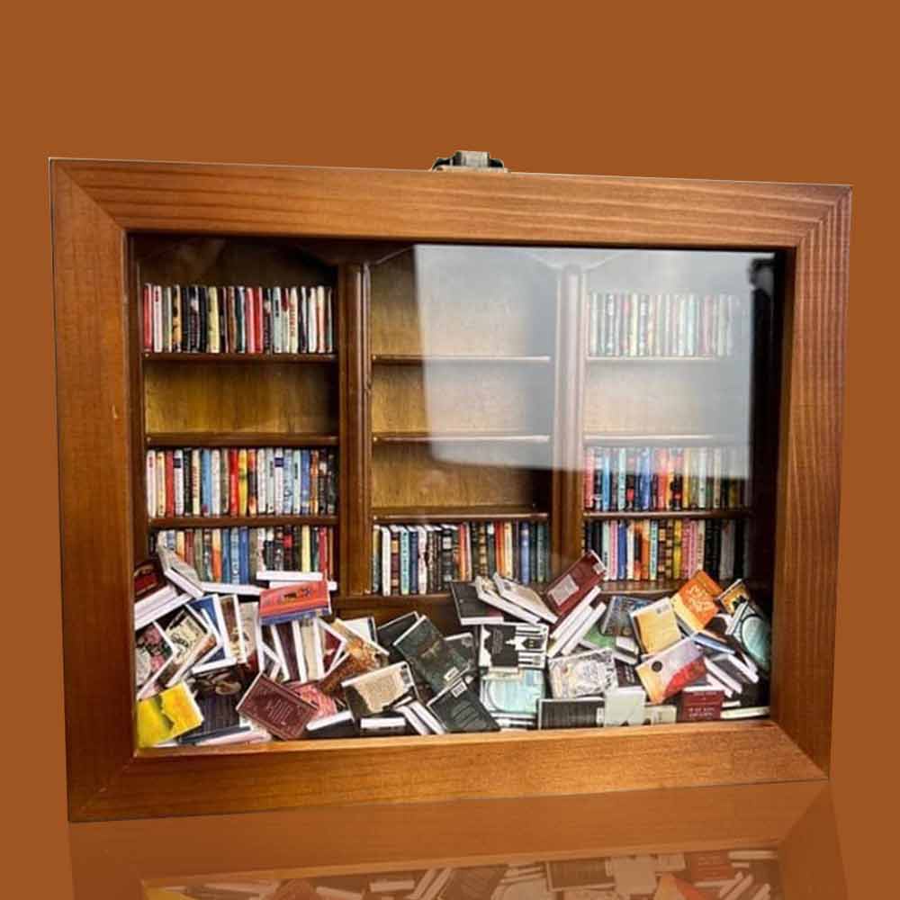 Anxiety Bookshelf, Shake Away Your Anxiety, Stress Reliever, Miniature ...