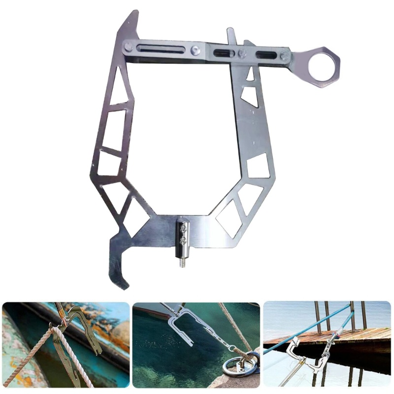 Edb * Mooring เชือก Dock Hook สแตนเลส Mooring เชือก Threader หยุดเรือ ...