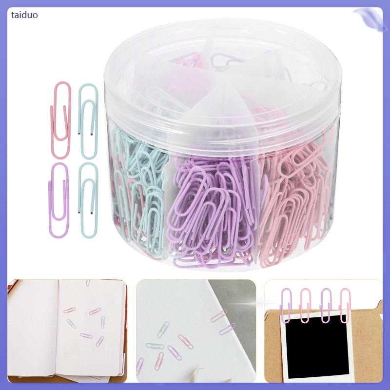 Taiduo คลิปหนีบกระดาษ เครื่องเขียน เอกสาร โลหะ ขนาดเล็ก 540 ชิ้น ...