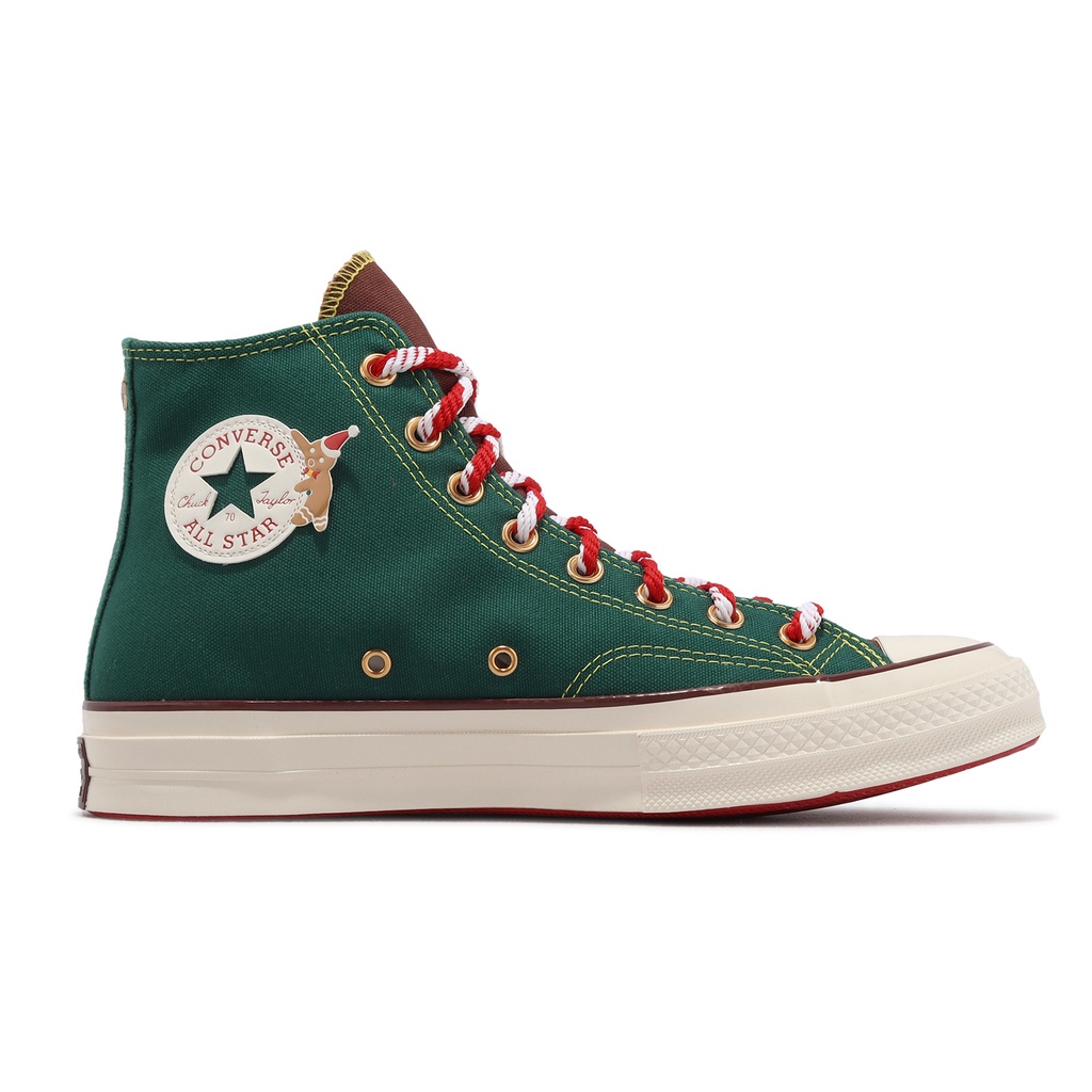 Converse Canvas Shoes Chuck 70 Green Christmas Gingerbread Man Retro ...