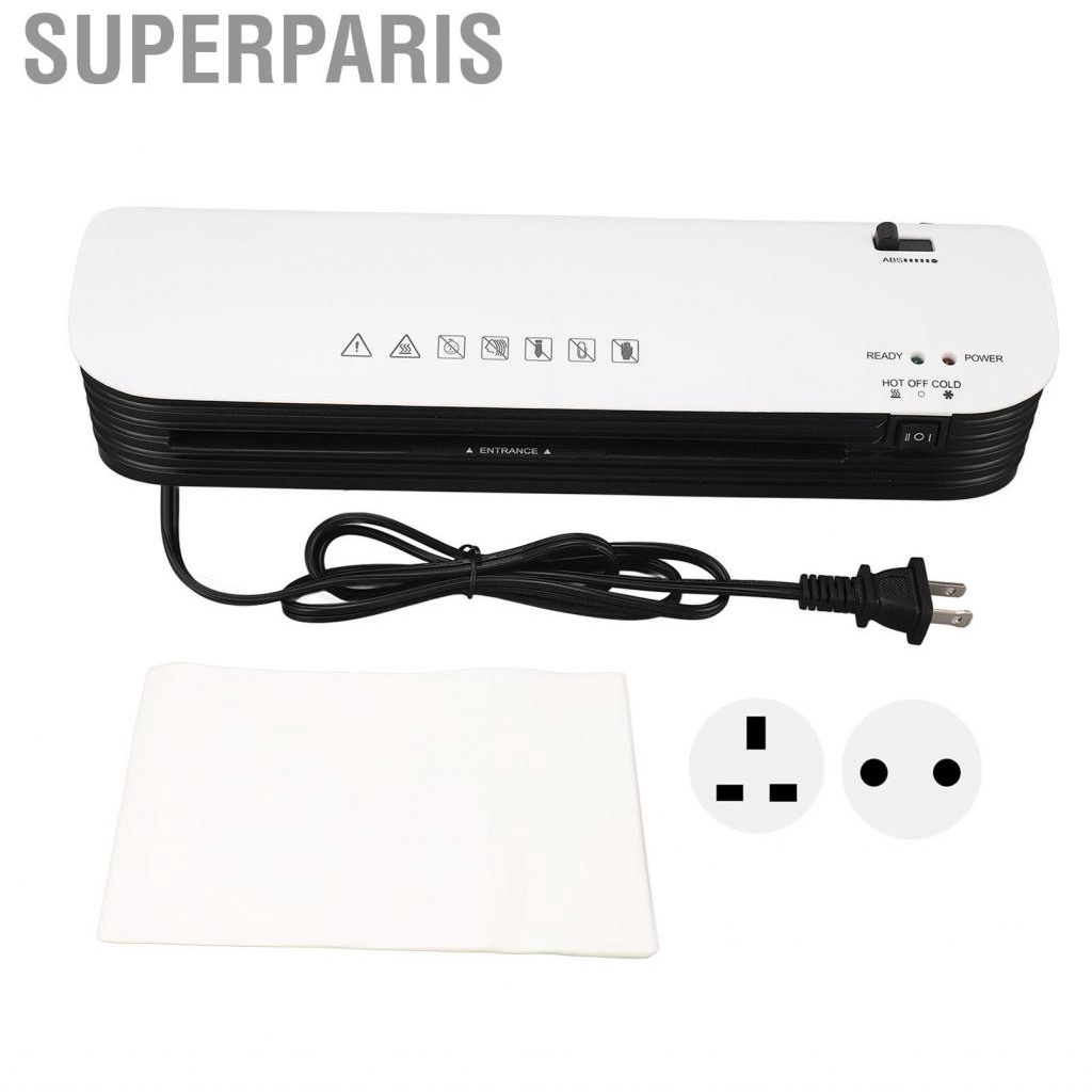 Superparis Thermal Laminating Machine 280mm/min A4 Photo Laminator High ...