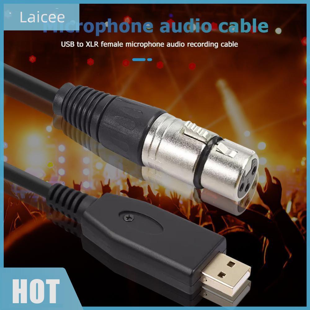 [Laicee.th] อะแดปเตอร์แปลงสายเคเบิ้ลไมโครโฟน USB ตัวผู้ เป็น 3-Pin XLR ตัวเมีย | Shopee Thailand