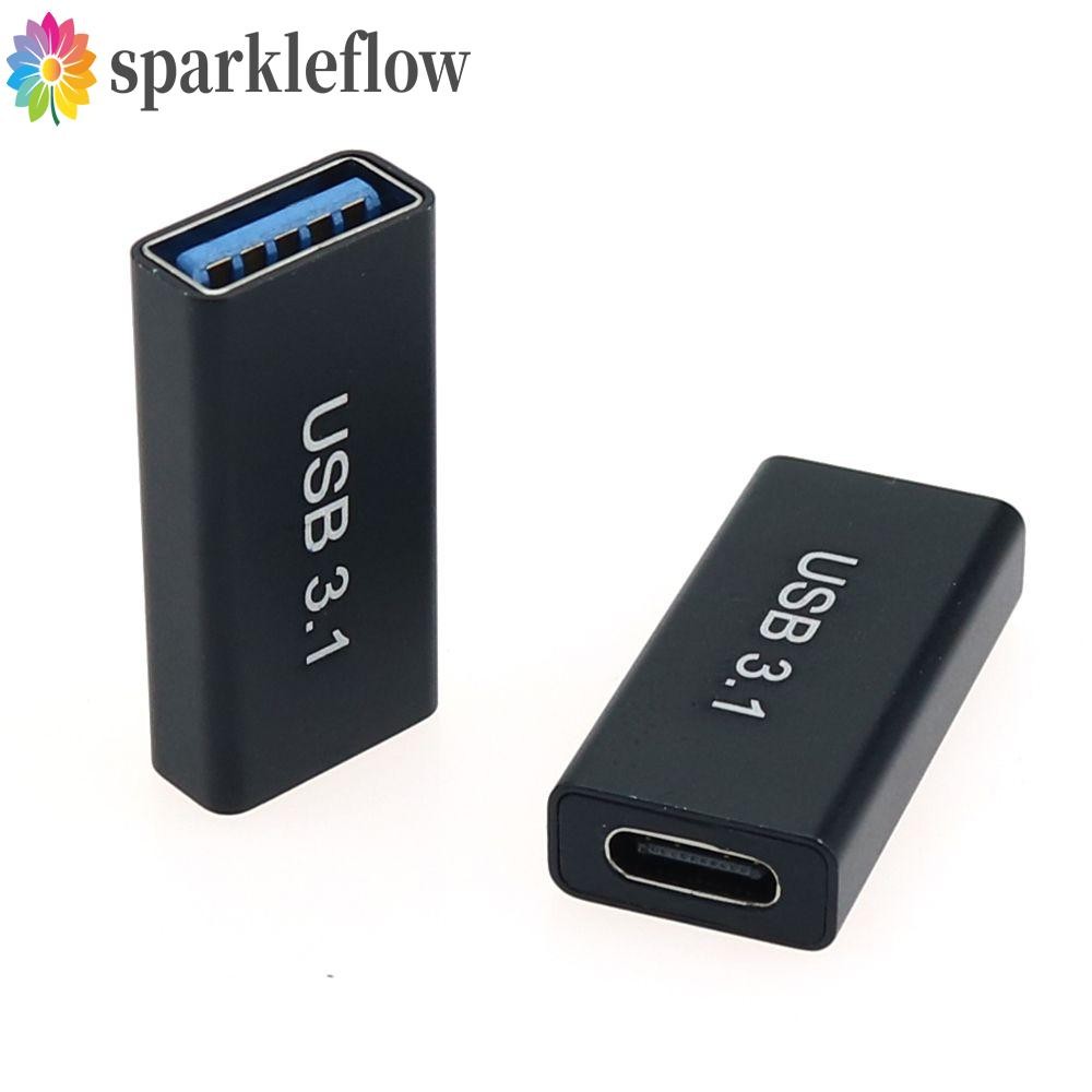 Sparkleflow อะแดปเตอร์ Type C แบบพกพาคุณภาพสูง Universal Super Speed Type C ชายกับชาย USB 3.0 ...
