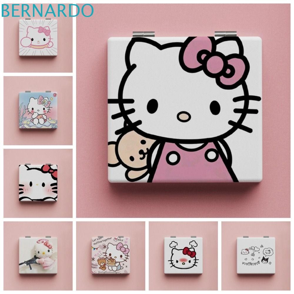 Bernardo KT Cat กระจกพับ, กระจกแมวคิตตี้สองด้านแบบพกพา, กระจกกระเป๋ารูป ...