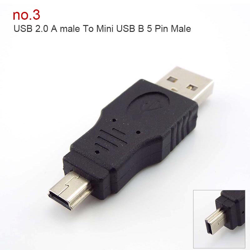 อะแดปเตอร์แปลงสายเคเบิล usb 2.0 type A ตัวผู้ เป็น usb B mini 5pin 5p ...