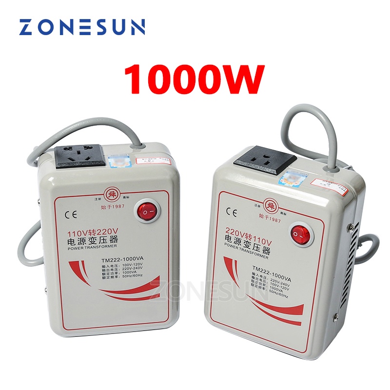 Zonesun Power Voltage Transformer 100-120V 220-240V Step Up Step Down Voltage Converter ...