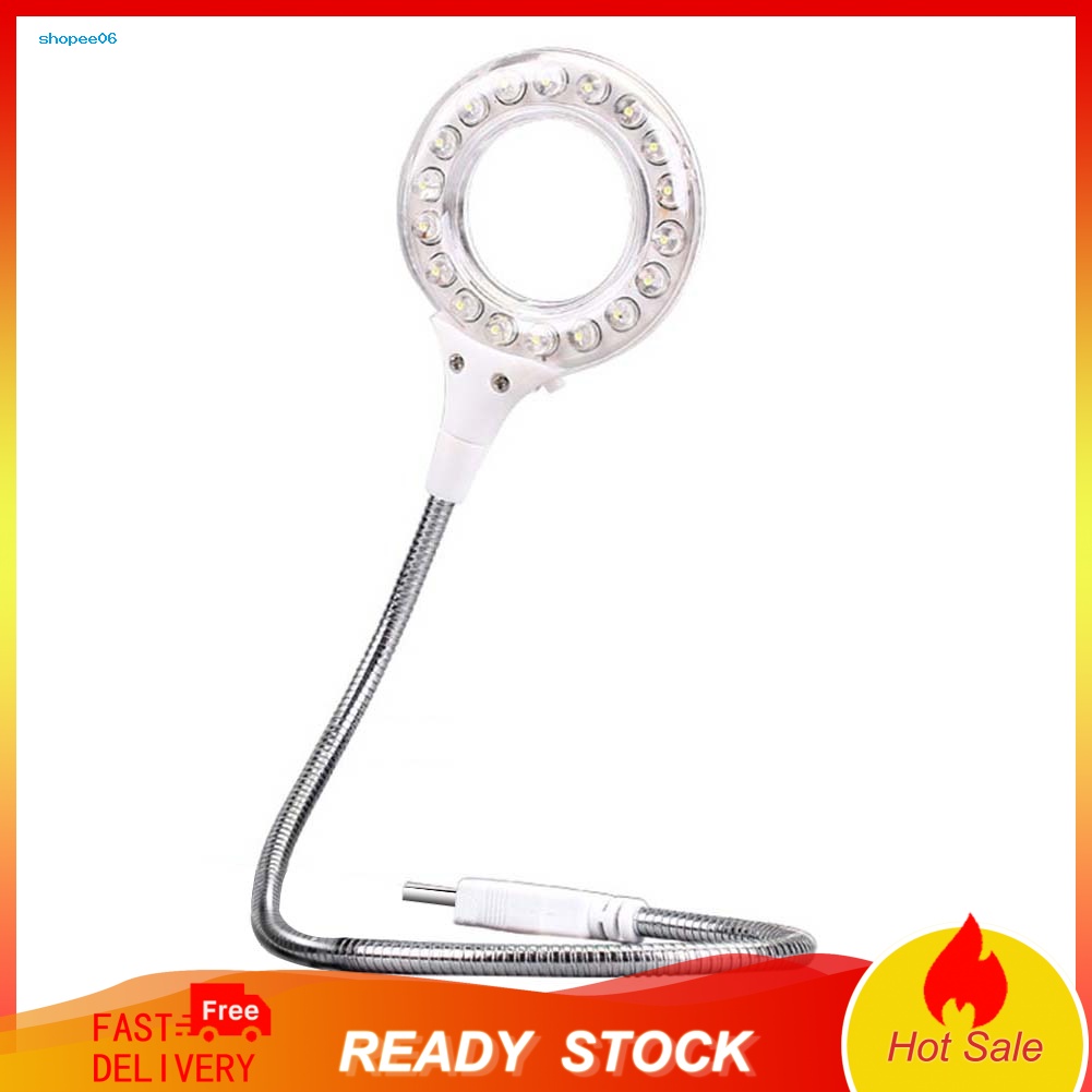 Setn โคมไฟตั้งโต๊ะ LED 18 ดวง แบบพกพา พร้อมสวิตช์ สําหรับคอมพิวเตอร์ แล็ปท็อป PC | Shopee Thailand