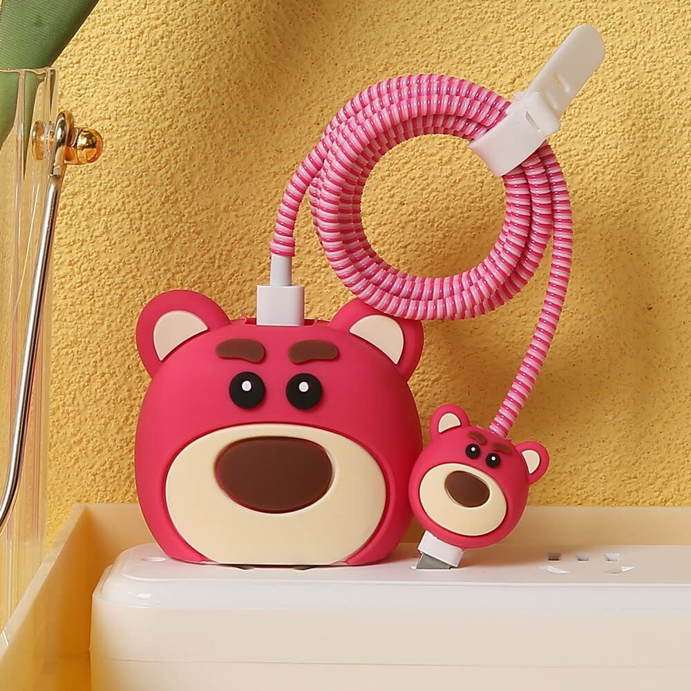 เคสสายชาร์จ ลายการ์ตูนน่ารัก สำหรับi12,i13,i14 Power Adapter 18W/20W ...