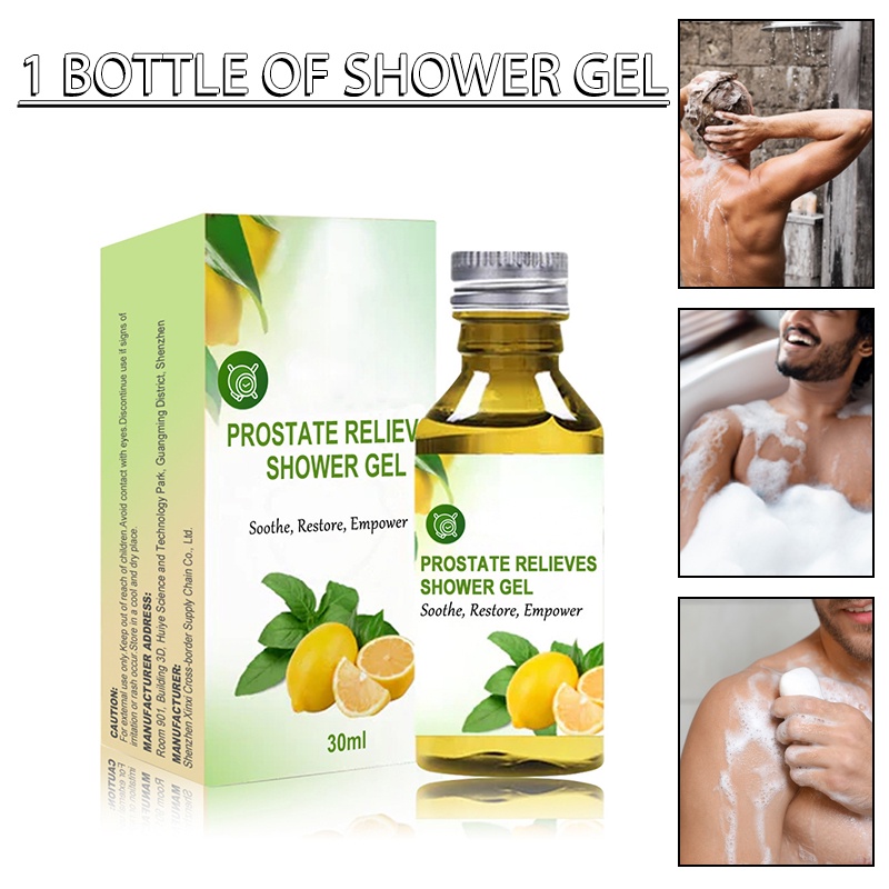 30ml Prostate Relieves Shower Gel for Prostate Health Bladder Urinating ...