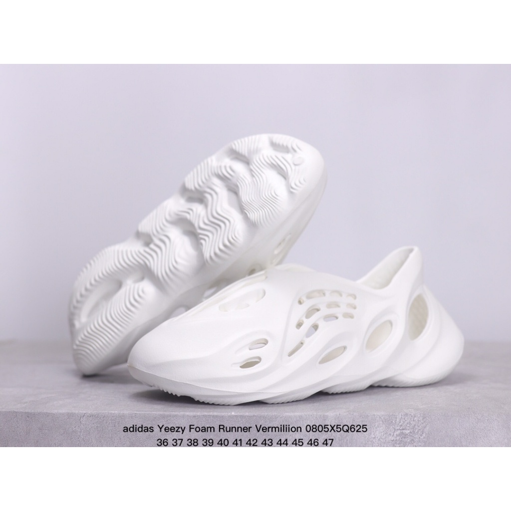 New Authentic adidas Yeezy Foam Runner Vermiliion รองเท้าลำลองแฟชั่นถ้ำ ...
