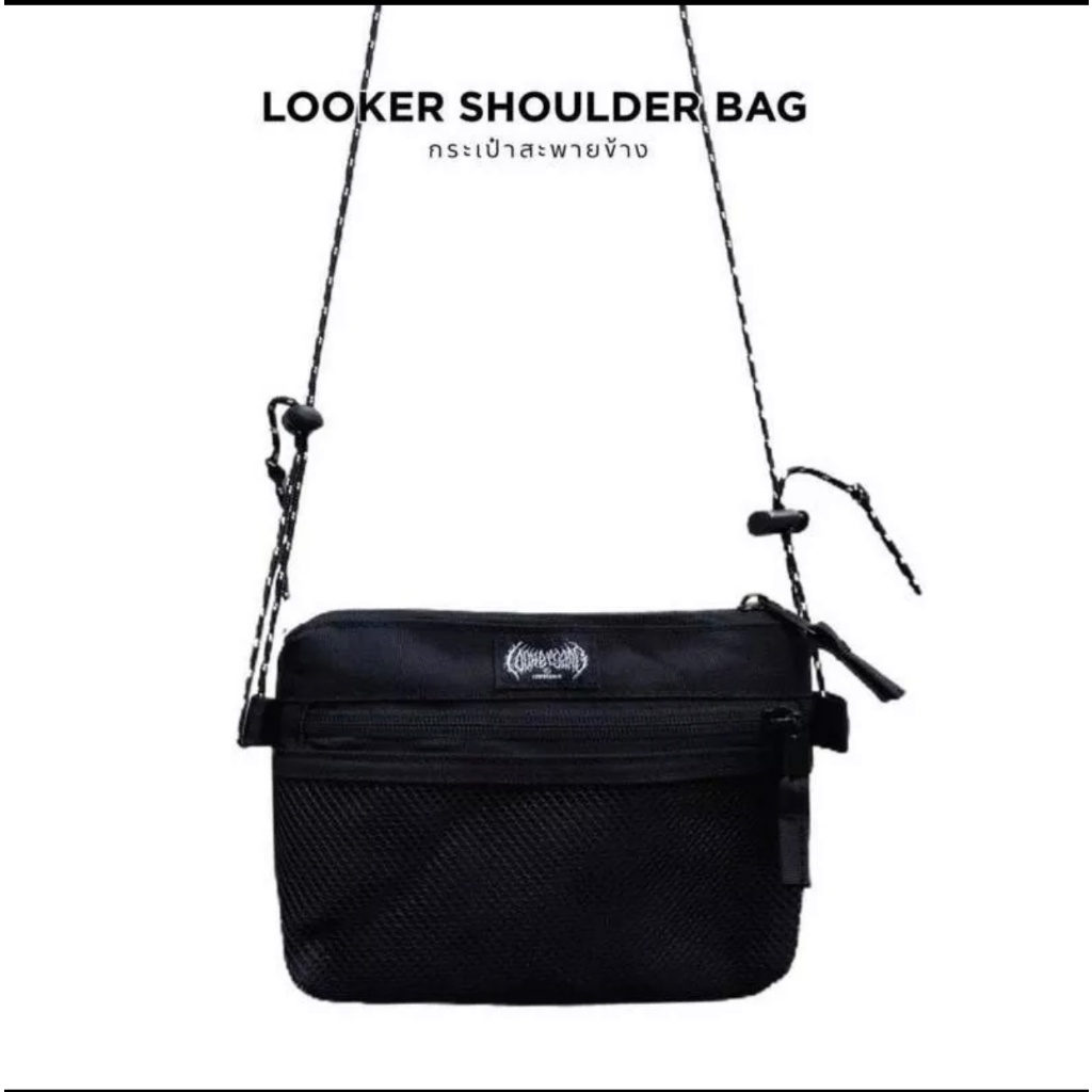 สะพายบ่า LOOKER - “ Shoulder Bag “ กระเป๋าสะพายข้าง สีดำใหม่ล่าสุด ...
