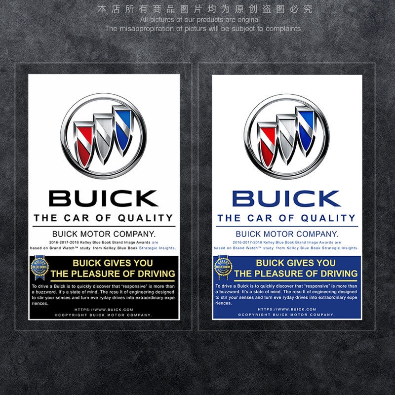BUICK car front windshield decorative sticker ENCORE ENVISION ENCLAVE ...