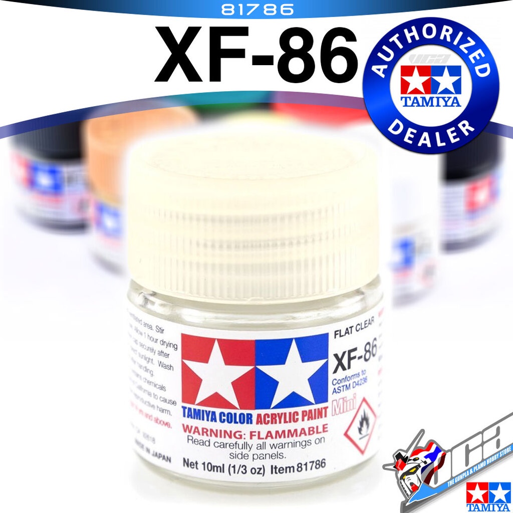 TAMIYA 81786 XF-86 XF86 FLAT CLEAR MATT MATTE เคลือบด้านใส ACRYLIC ...