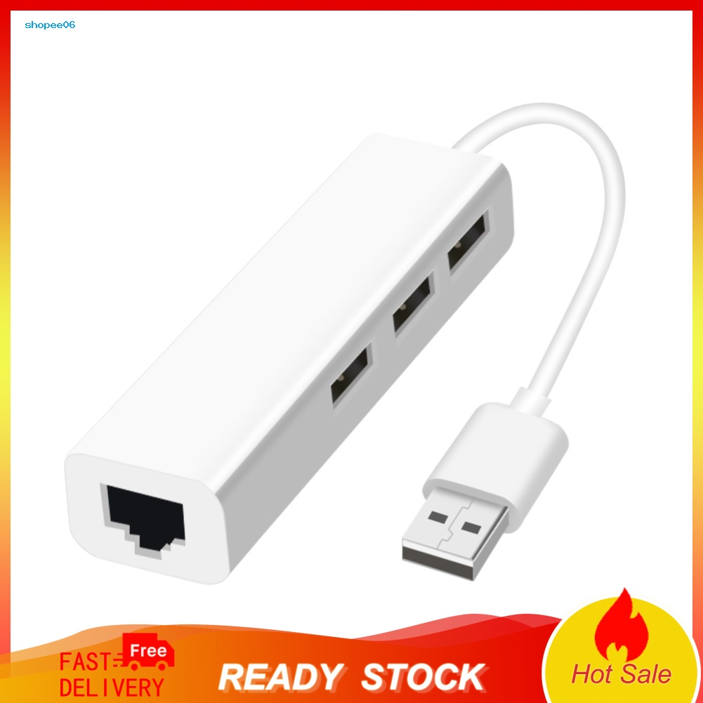 Setn อะแดปเตอร์การ์ดเครือข่ายอีเธอร์เน็ต USB Type-C 3 USB20 Port Hub RJ45 Lan แบบพกพา | Shopee ...