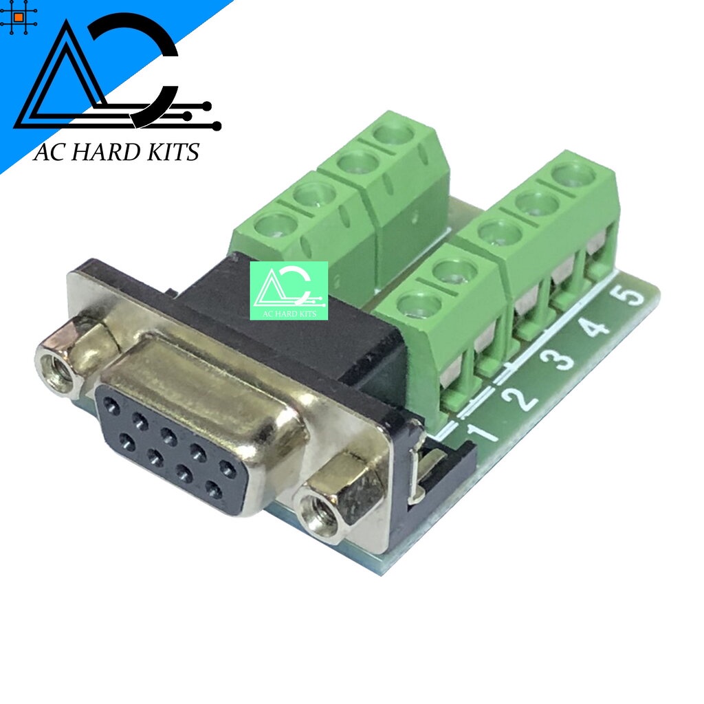 DB9 RS232 RS485 Male Female Terminal Connector หัวแปลง DB9 | Shopee ...