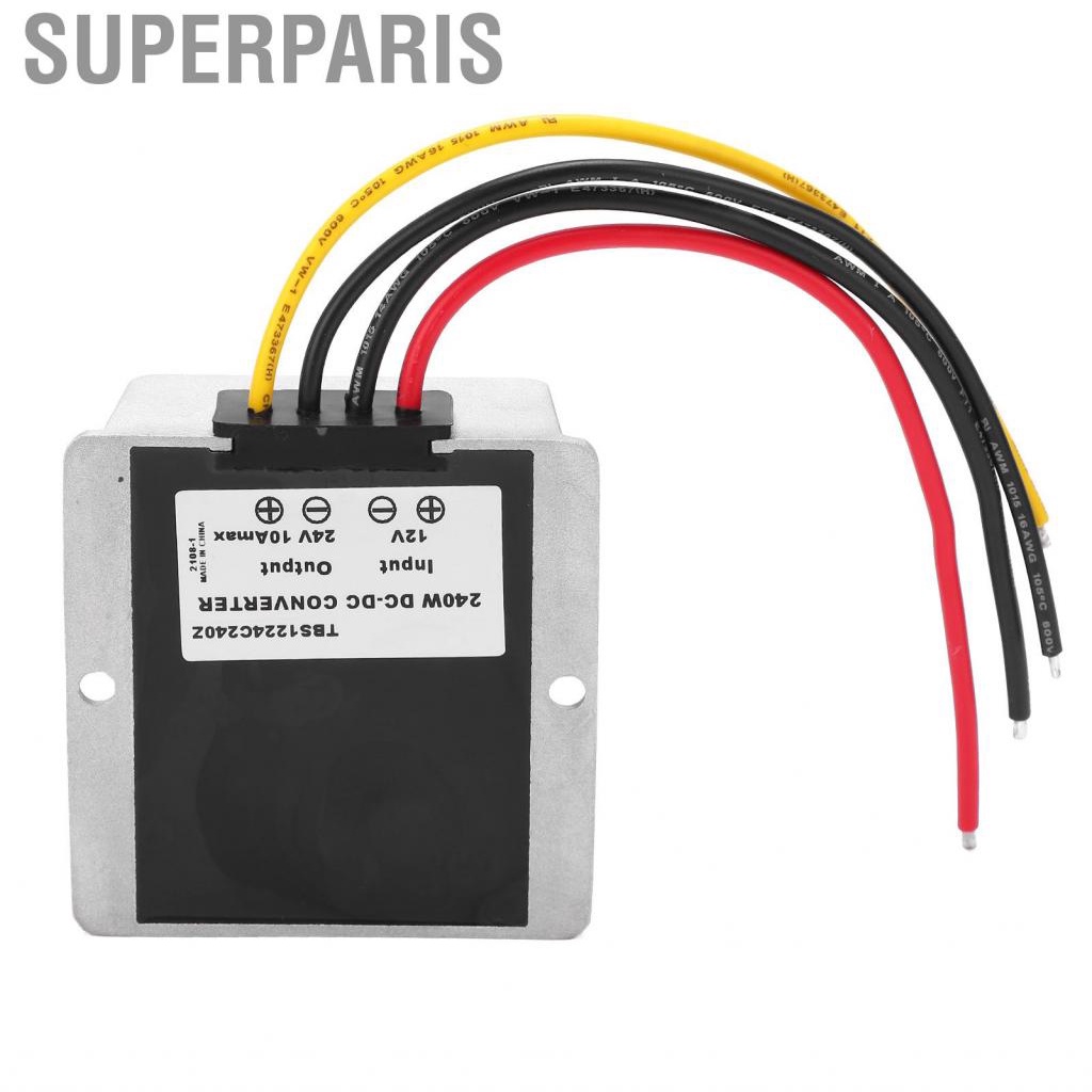 Superparis 12V to 24V 10A 240W DC Boost Voltage Converter Step Down Up ...