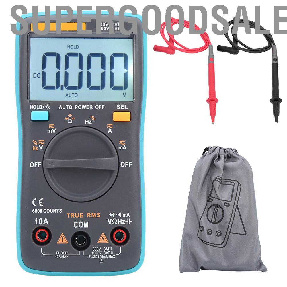 Supergoodsales Electric Tester Back Clamp Design Digital Multimeter for ...