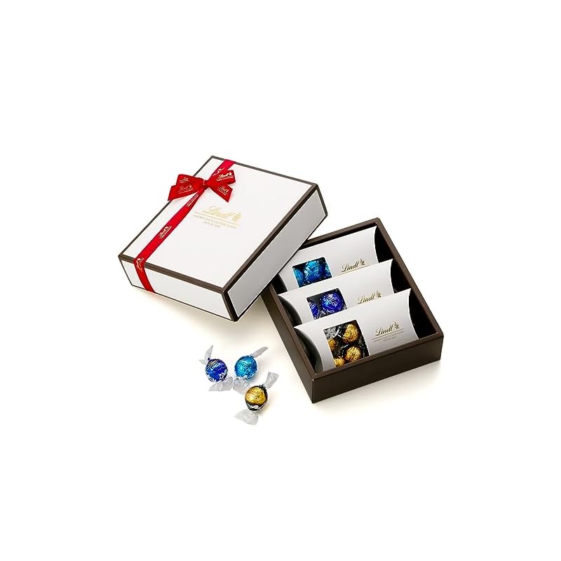 Lindt Chocolate Lindor 7 pieces in a gift box, set of 3 [For rich/adult ...