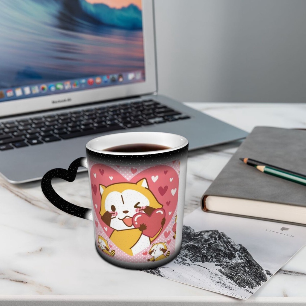 แก้วกาแฟเซรามิค ลายการ์ตูน Puchi Rascal สีดํา สีชมพู สีฟ้า ของขวัญวันเกิด | Shopee Thailand