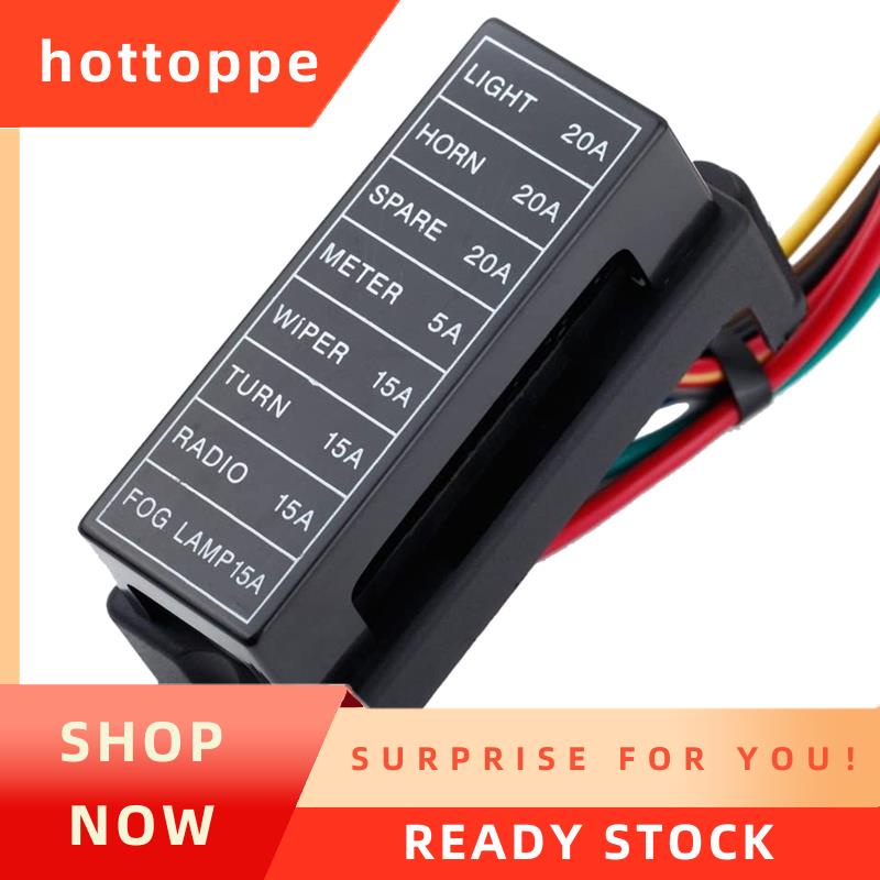 【hottoppe】กล่องฟิวส์วงจร Dc32v 8 ทาง ATC ATO 2-Input 8-Ouput Wire ...