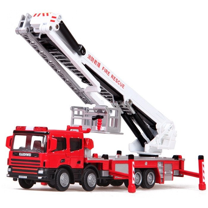 จัดส่งตลอด 24 ชั่วโมง ขายส่ง Kaidiwei รถดับเพลิงโลหะผสม 1:50 625014 ...