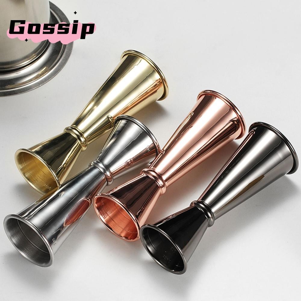 Gossip 1oz 1.5oz Double Cocktail Jigger เครื่องดื่ม Pour Drink Dual ...