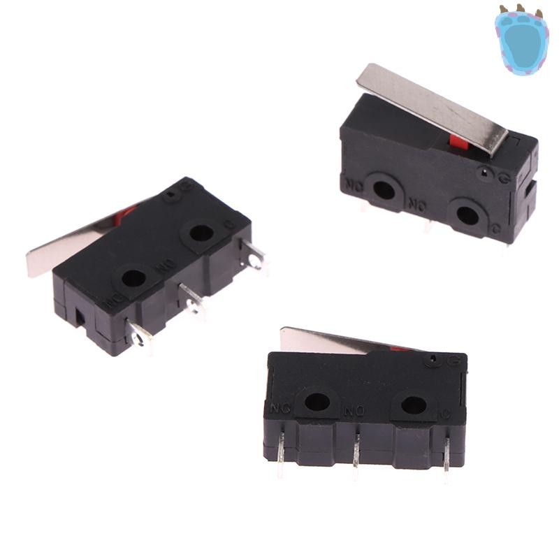 [PA] 10 ชิ้น Tact สวิทช์ KW11-3Z 5A 250V Microswitch 3PIN ลิมิตสวิตช์หัวเข็มขัด Roller Arc ...