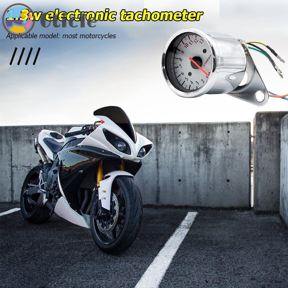 เครื่องวัดรอบเครื่องยนต์รถจักรยานยนต์ 0-13000 RPM Gauge Rev Counter ...