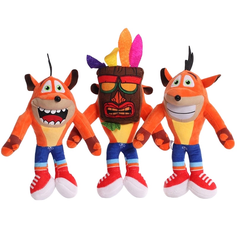 26cm Crash Bandicoot Plush Stuffed Toys Crazy Trilogy Series Anime ...