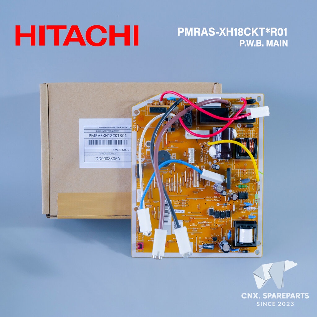 PMRAS-XH18CKT*R01 แผงวงจรแอร์ Hitachi แผงบอร์ดแอร์ฮิตาชิ บอร์ดคอยล์เย็น รุ่น RAS-XH18CKT, RAS ...