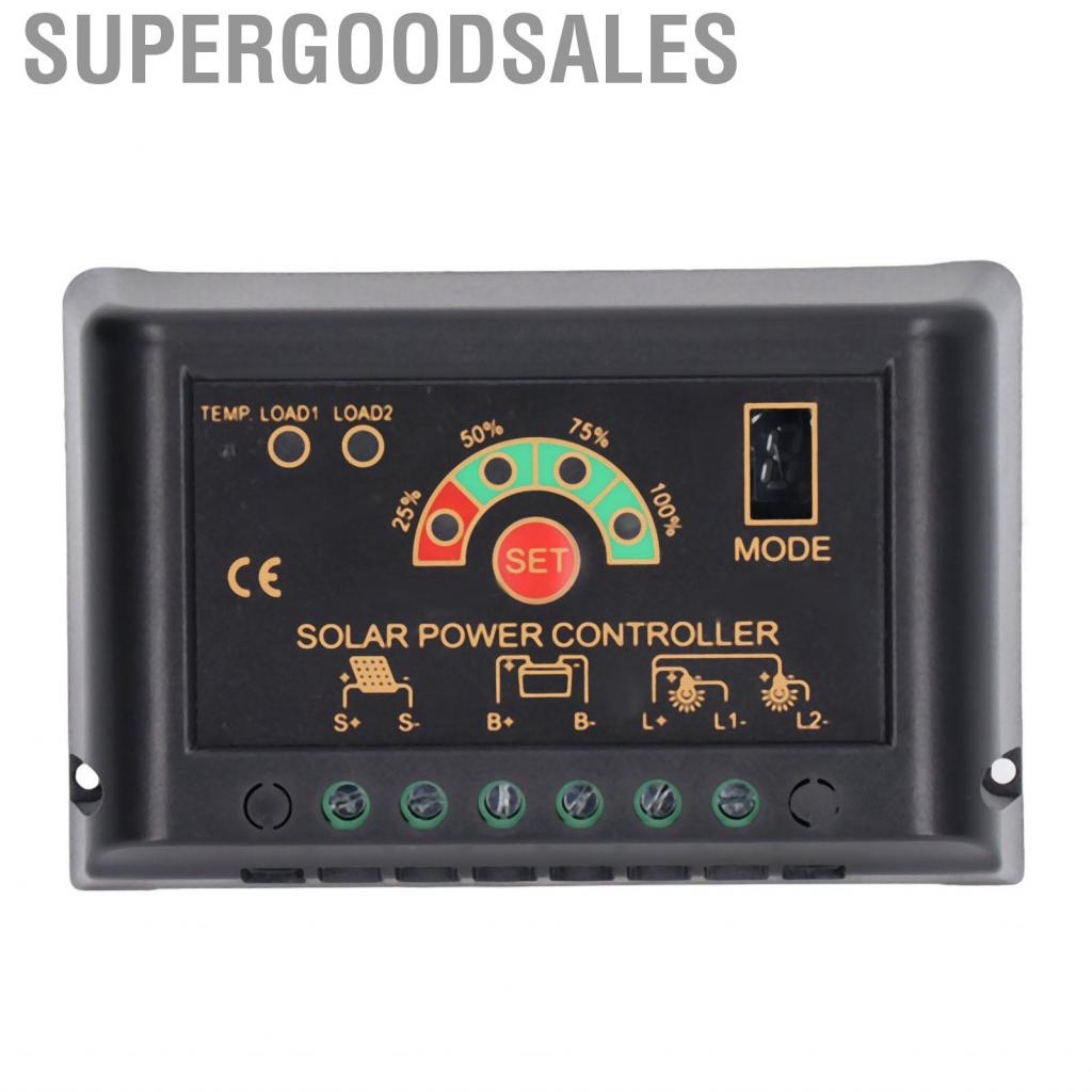 Supergoodsales Solar Charge Controller 15A Panel Charging Regulator For ...