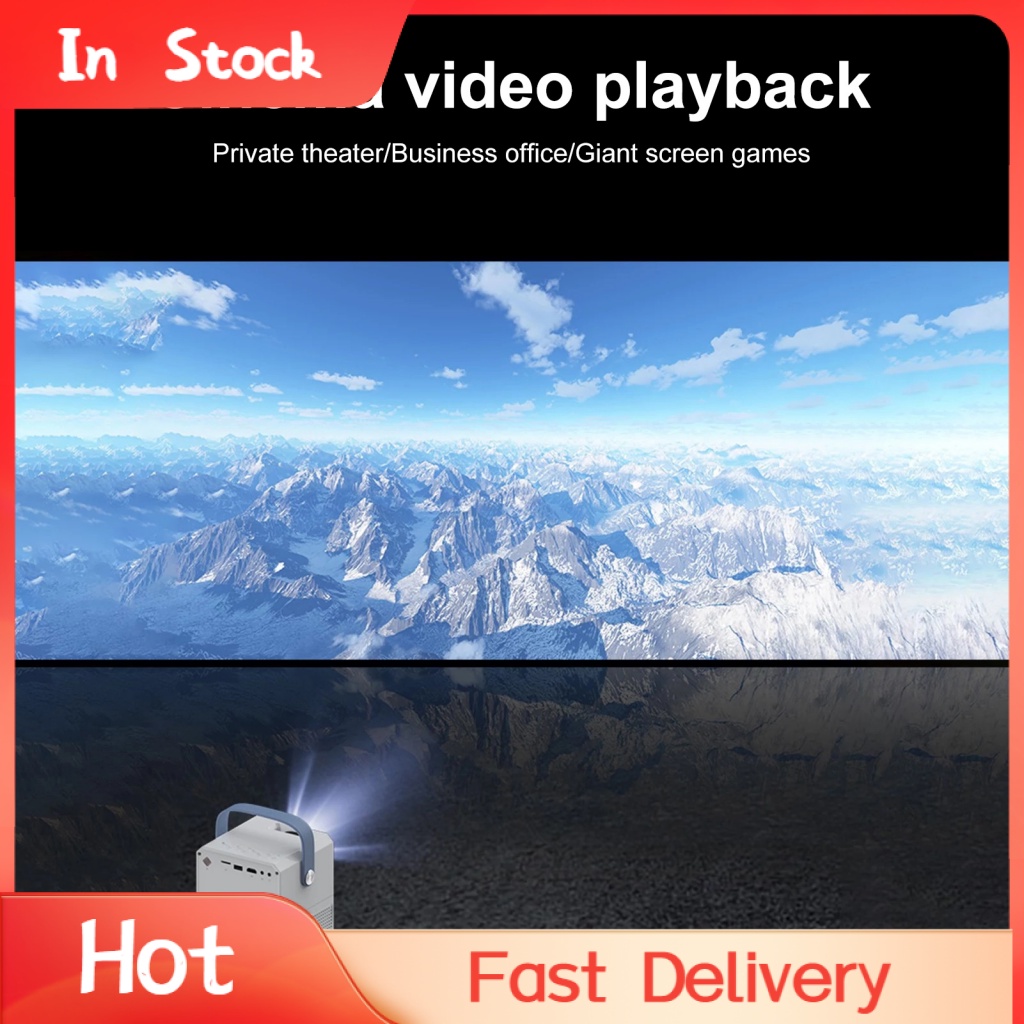 Kddt- โปรเจคเตอร์ แบบพกพา Android 9.0 ความละเอียดสูง พร้อมลําโพง 120 ...