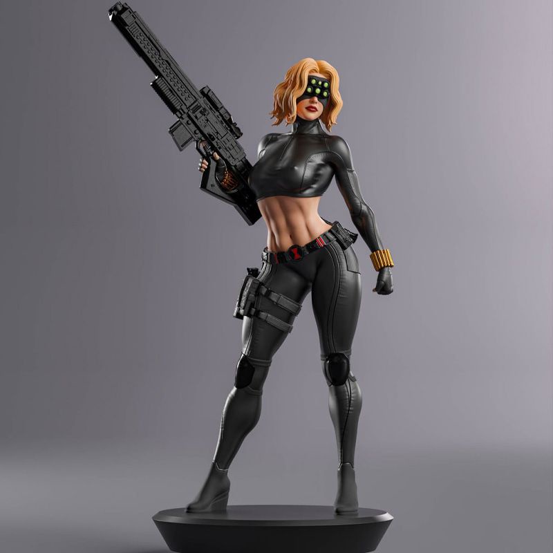 โมเดลฟิกเกอร์เรซิ่น รูปทหาร Marvel Leaf Lena ขนาด 1/24 75 มม. สีขาว ...