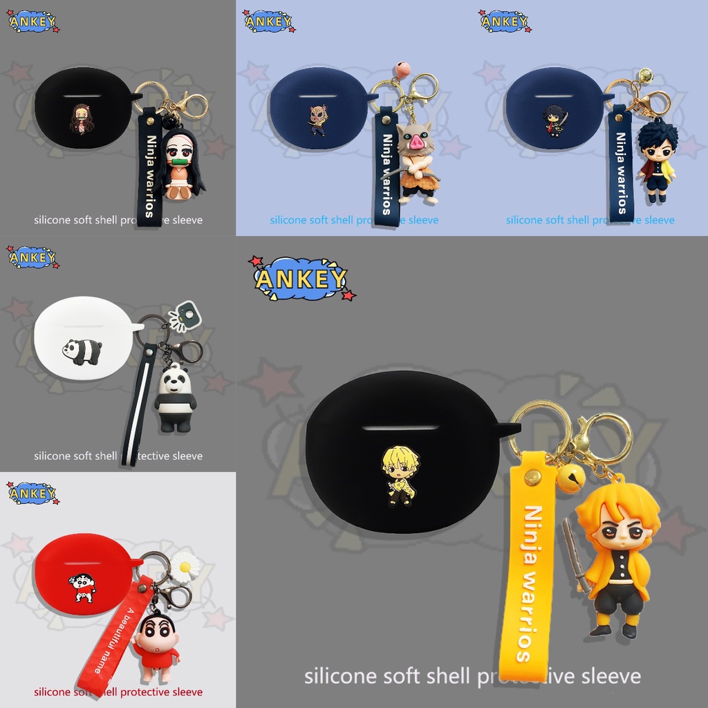 Case For SoundPEATS Air 4 Pro / Mini Pro HS / Opera 03 05 Earphone Silicone Cover Cute Girl ...