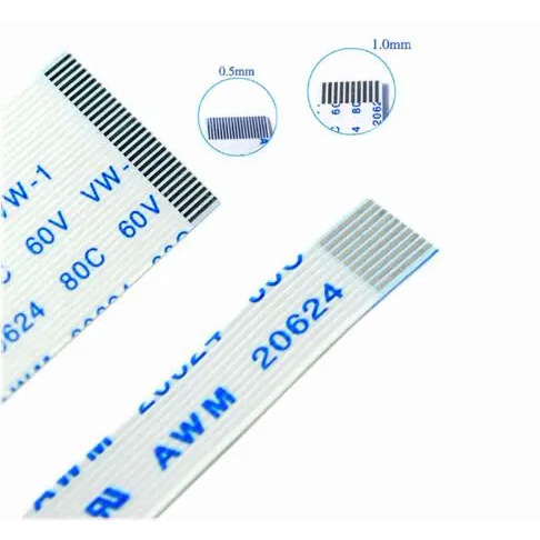 10Pcs FPC ยืดหยุ่นแบนสาย FFC 0.5 มม.30 มม.AB ประเภท 4P 5P 6P 8P 10P 12P 14P 16P 18P 20P 22P 24P ...