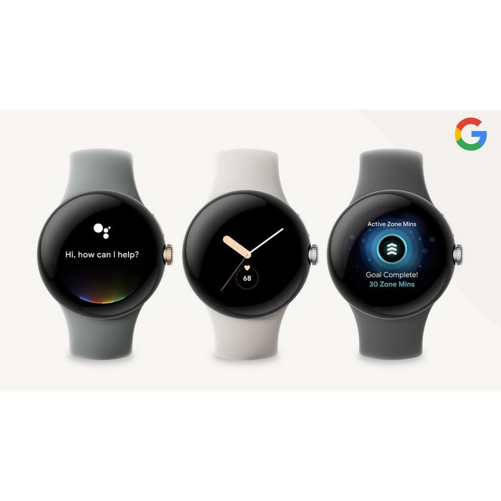 Google Pixel Watch (Bluetooth/Wifi) (Matte Black case with Obsidian ...
