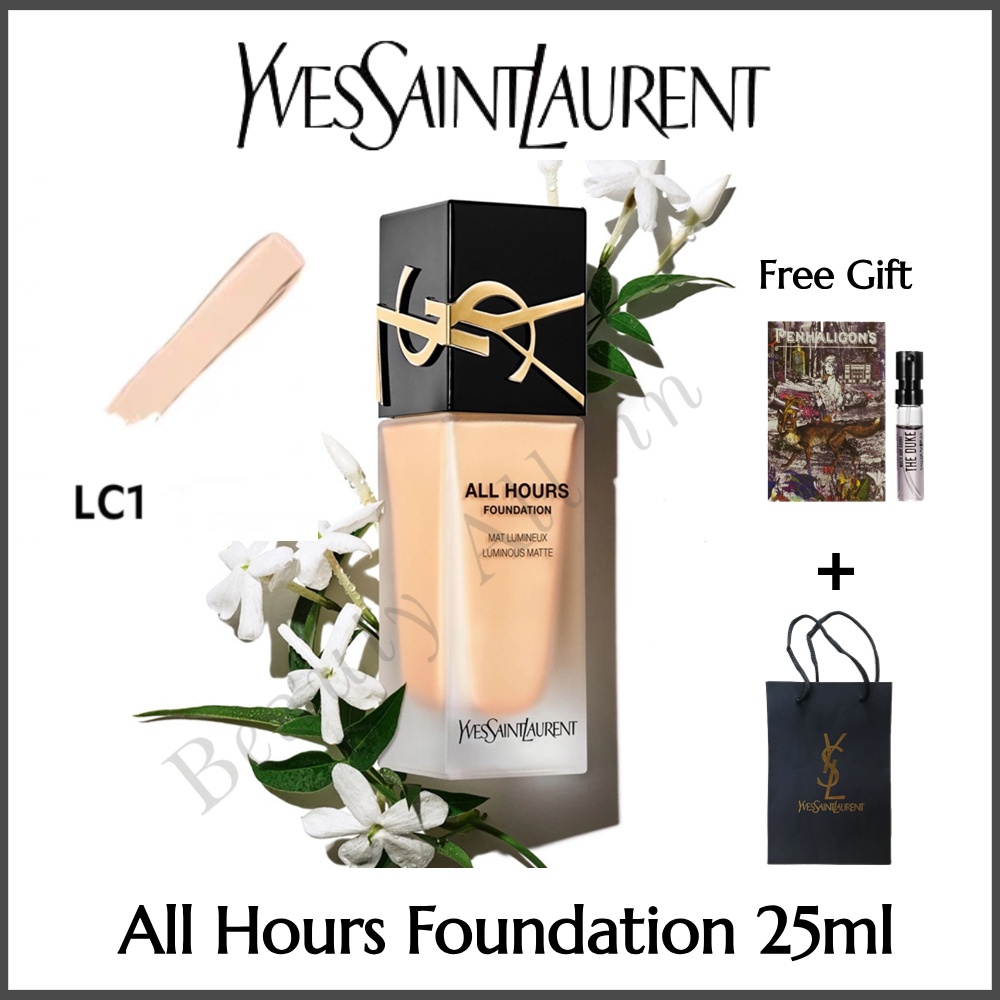 💖ของแท้100%💖Yves Saint Laurent รองพื้น Ysl All Hours Foundation Mat Lumineux 25ml #LC1 #LC2 #LN1 ...