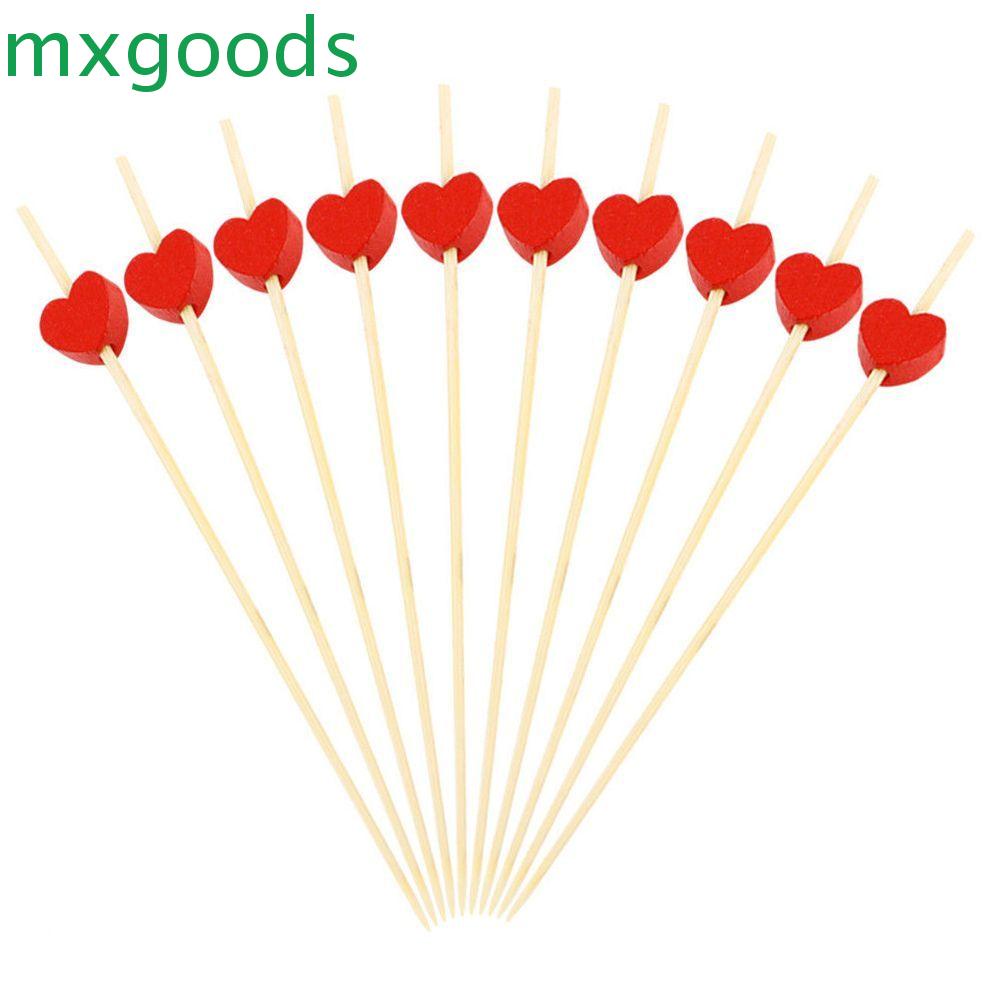 Mxgoods ส้อมจิ้มผลไม้ ค็อกเทล ความยาว 12 ซม. สําหรับบุฟเฟ่ต์ เค้ก ขนมหวาน สลัด 100 ชิ้น ต่อชุด ...