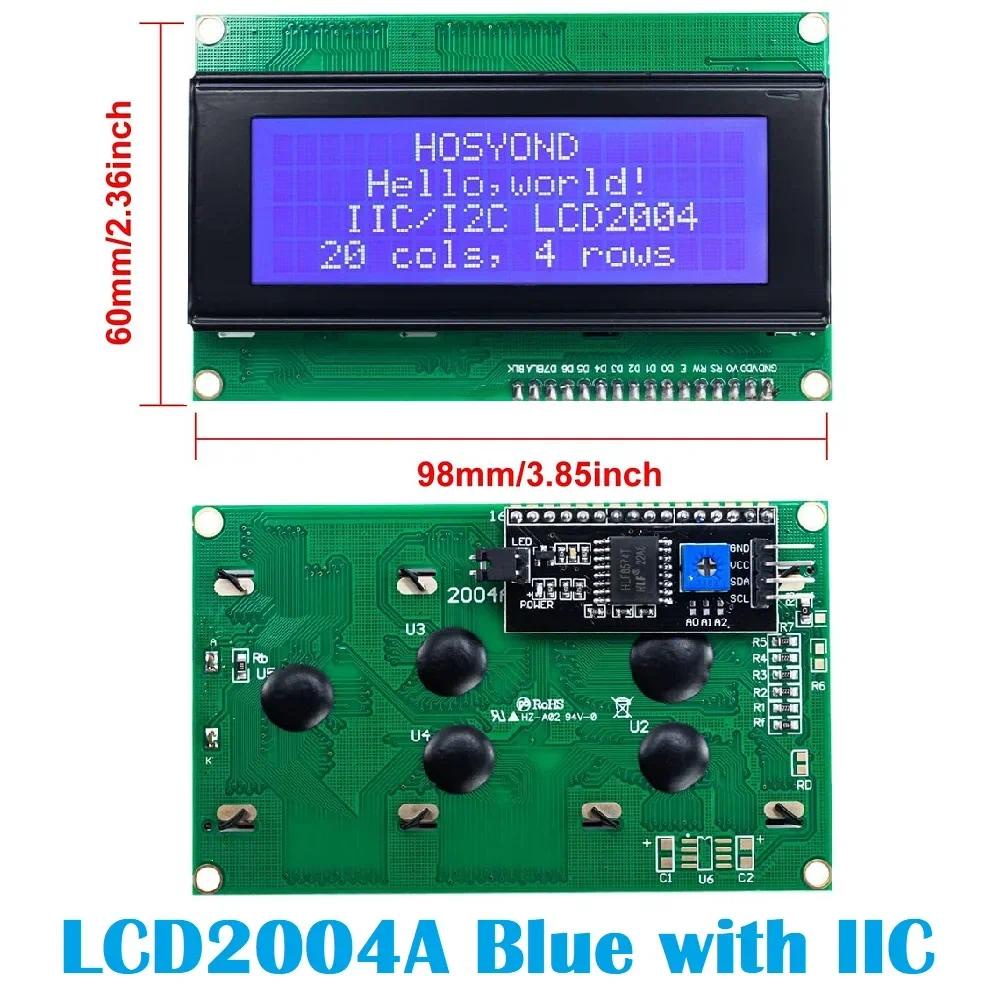 โมดูลควบคุมหน้าจอ LCD LCD1602A 2004A 12864B 0802 16x2 20x4 PCF8574 IIC I2C HD44780 สําหรับ ...