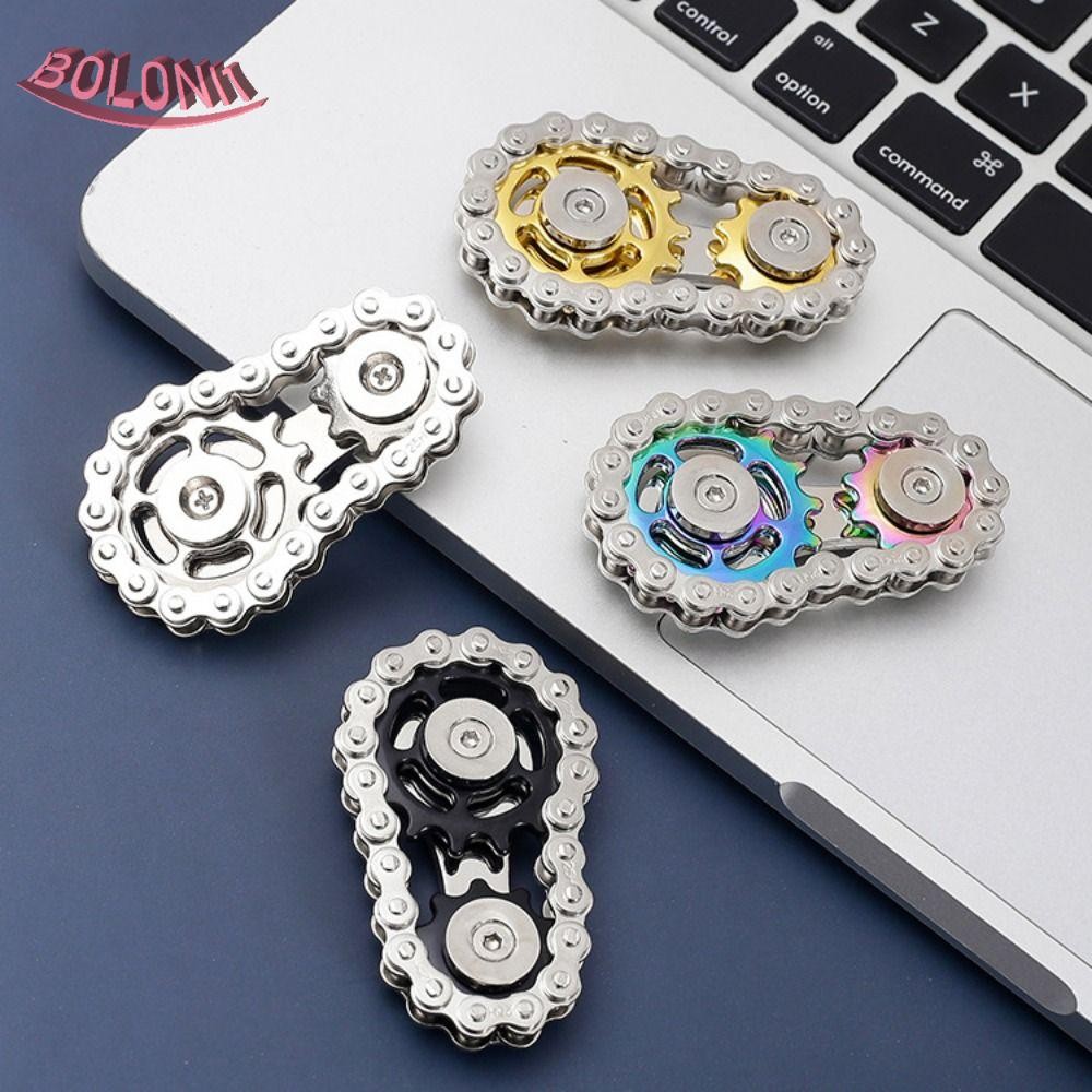 Bo Fidget Spinner, โซ่เกียร์ Gyroscope Hand Spinner Chain Gear ...