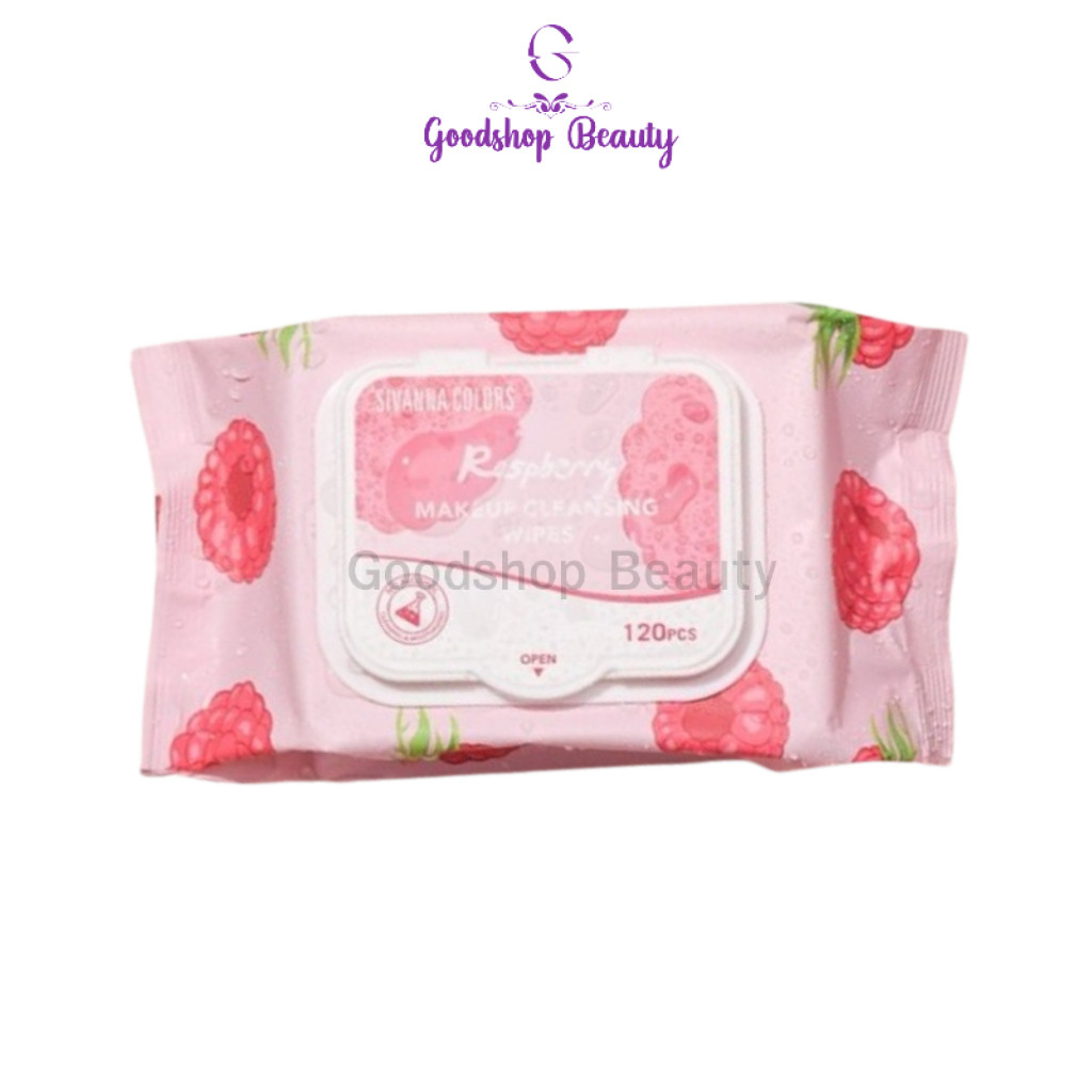 Sivanna Colors Makeup Cleansing Wipes แผ่นเช็ดเครื่องสำอาง #Raspberry ...