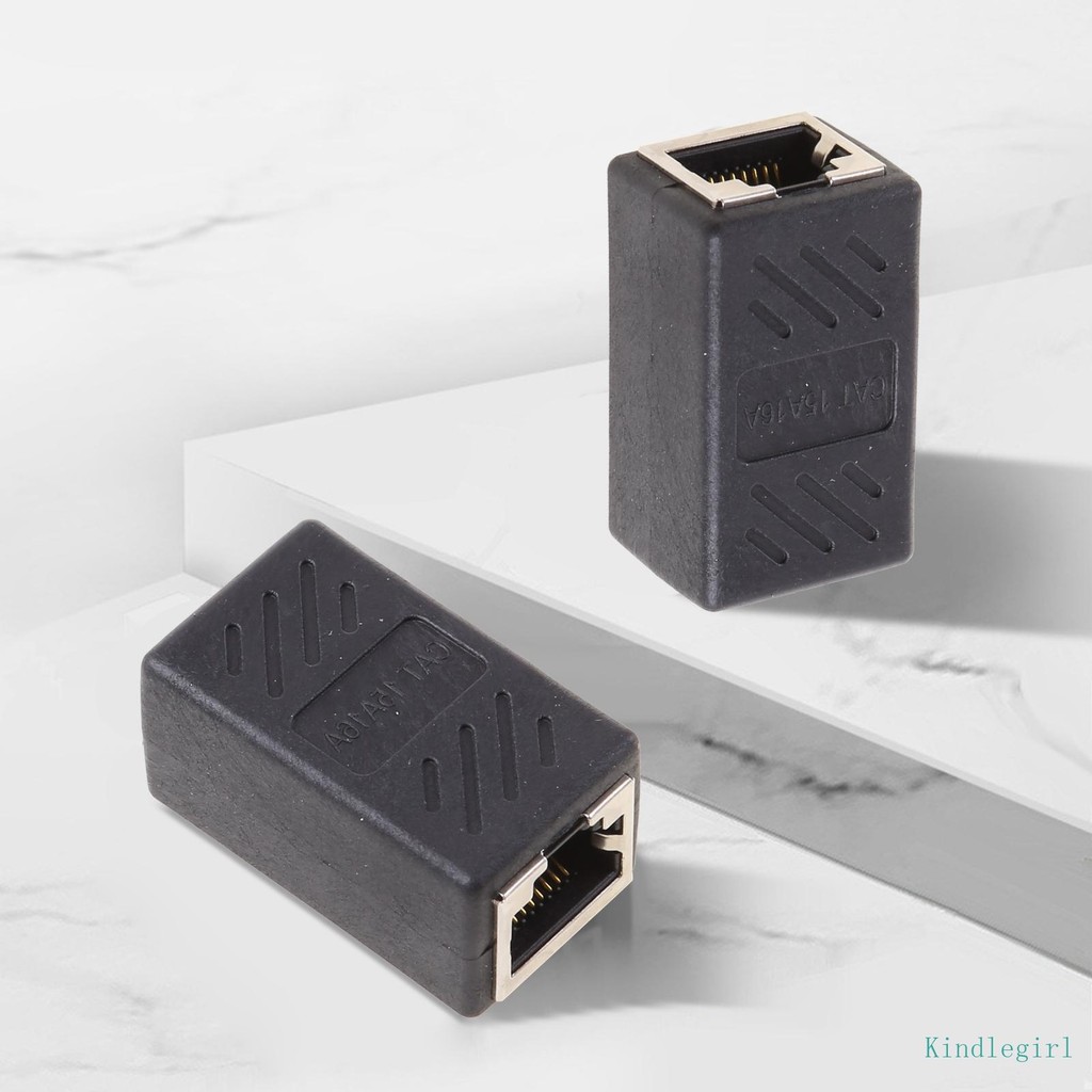 Hsv Female to Female LAN Connector Adapter Coupler RJ45 Cable Extender ...