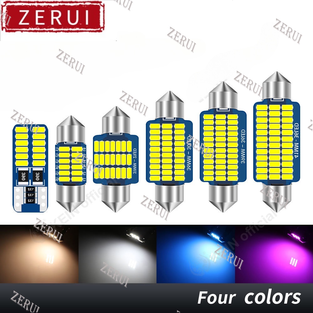 Zr สําหรับ T10 หลอดไฟ Led W5W Festoon Led โดม 31 มม.36 มม.39 มม.41 มม.รถภายในแผงไฟโดมหลอดไฟป้าย ...