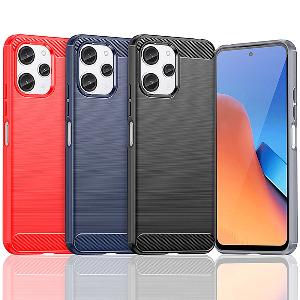 เคส Redmi 12 case คาร์บอนไฟเบอร์ เกรดสูง อ่อนนุ่ม เคสมือถือ เคสโทรศัพท์ ...