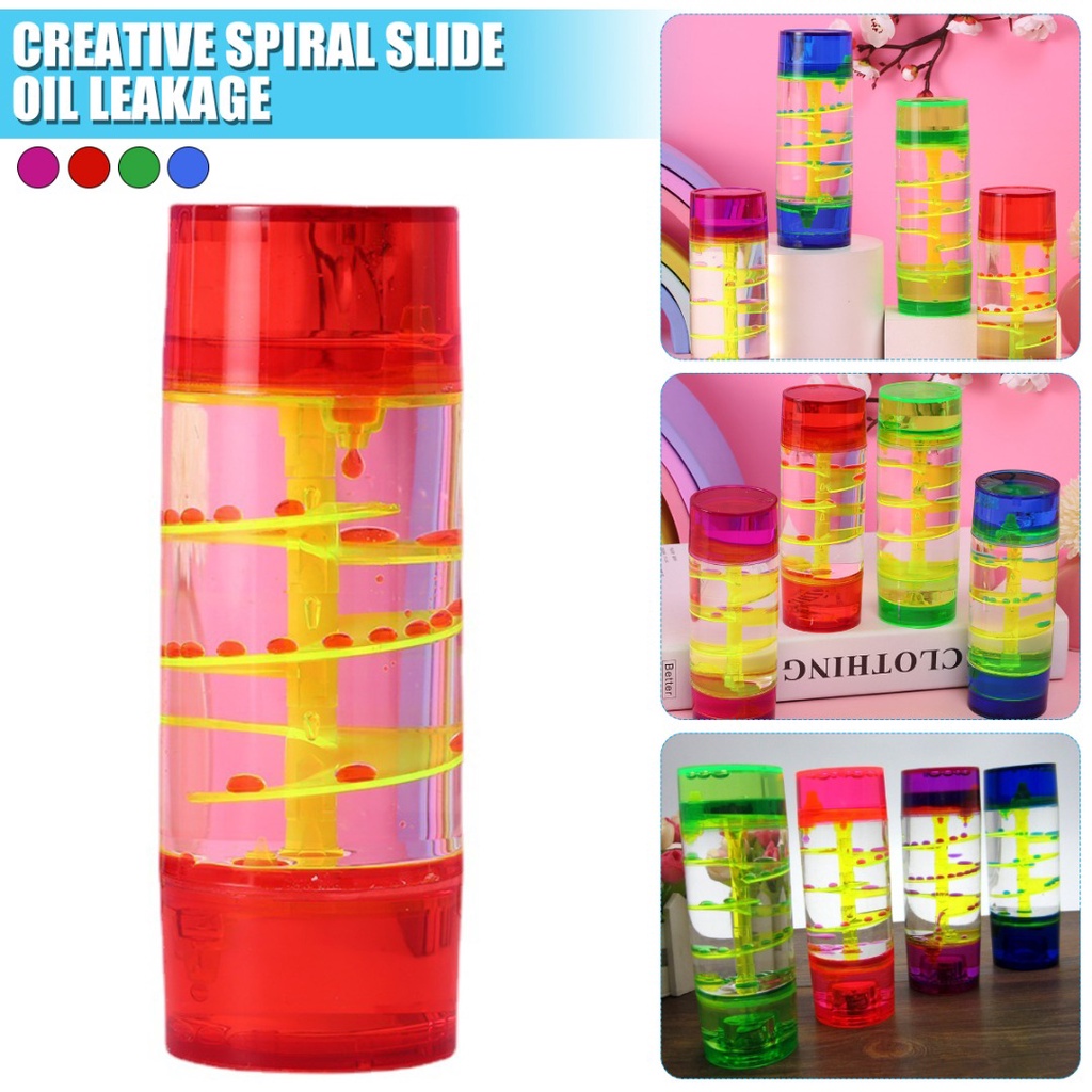 New Spiral Liquid Motion Bubbler Timer Visual Fidget Toys Sensory ...