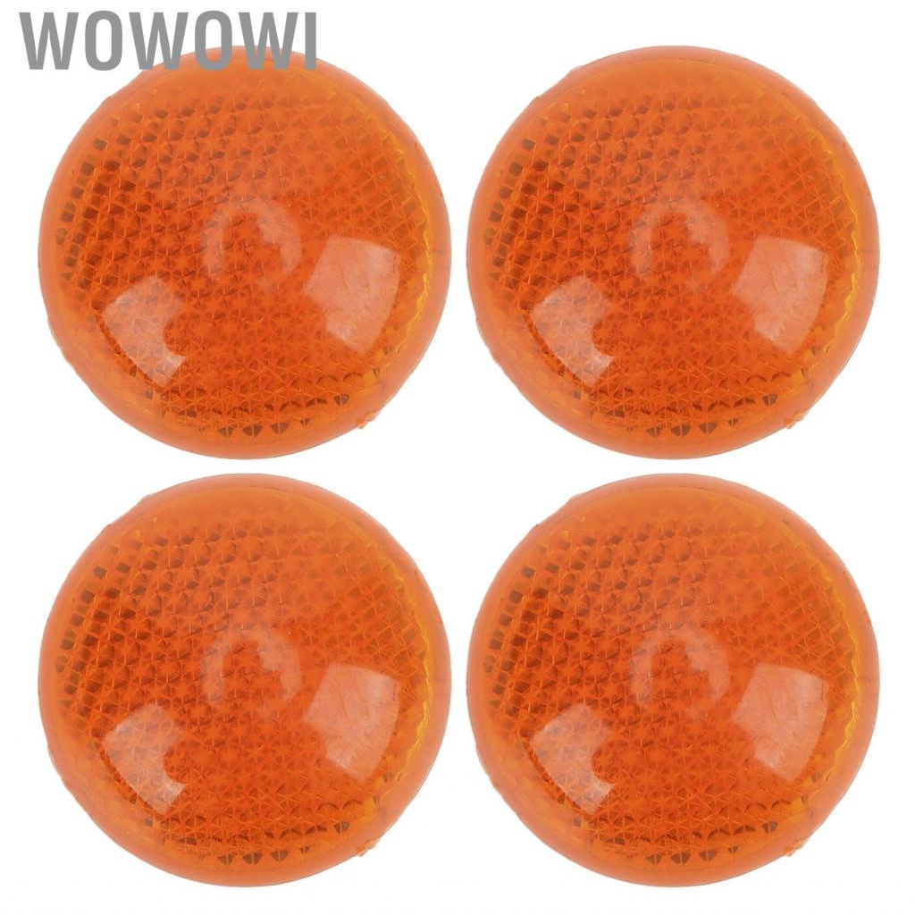 Wowowi Reflective 4Pcs/Set 1.65in Orange Round Reflector | Shopee Thailand
