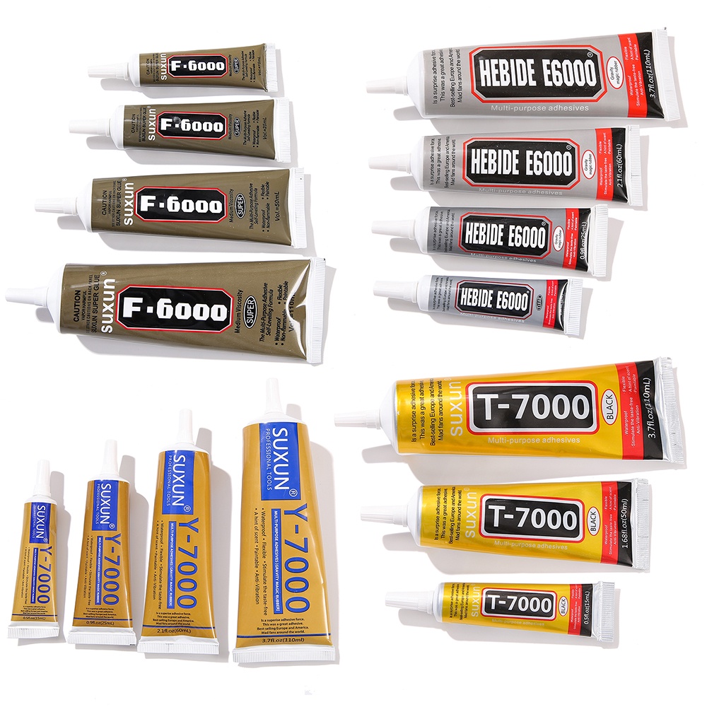 กาว Y7000/T7000/E6000/F6000 สำหรับเครื่องประดับ DIY 15-110ml กาวโทรศัพท์ กาวสติกเกอร์ อุปกรณ์ ...