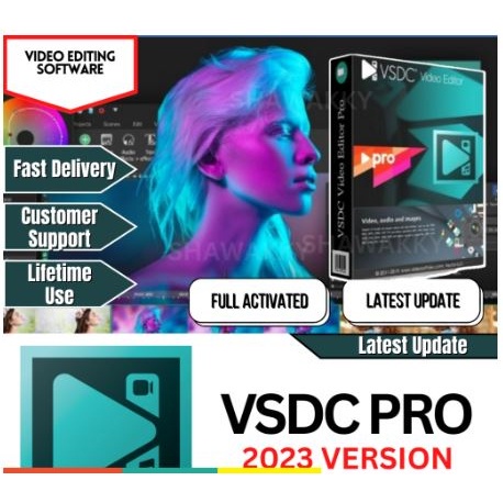 [พร้อมส่ง] Latest 2023 | VSDC Video Editor Pro 2023 | Lifetime Use ...
