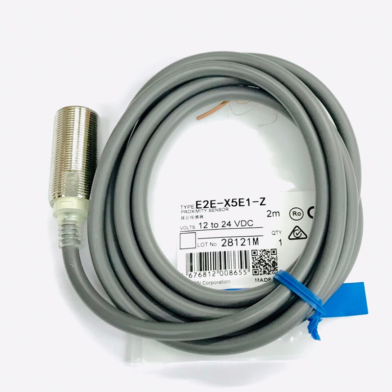 Sensor Proximity เซนเซอร์ E2E-X5E1-Z จับโลหะ ขนาดตัว 18mm ชนิด NPN NO ระยะจับ 5mm 12-24VDC 3สาย ...
