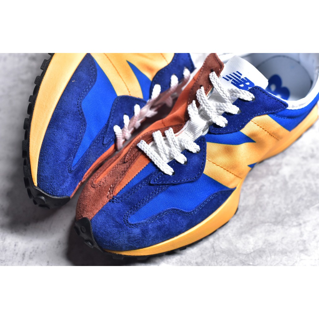2023 ลิขสิทธิ์แท้ New Balance NB327 Blue Orange Yellow รองเท้าวิ่ง ...